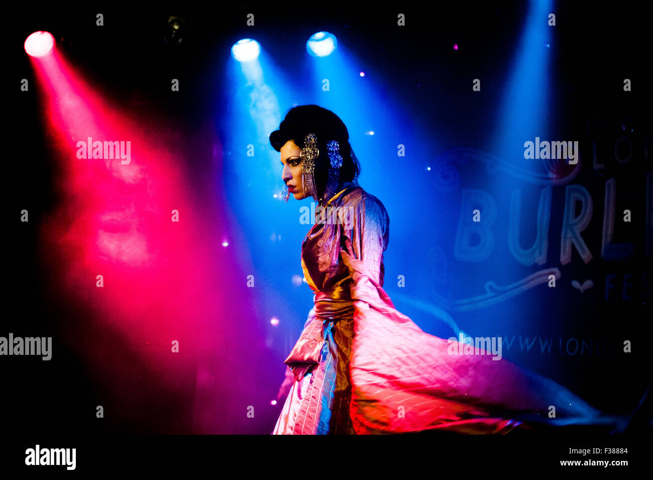 Burlesque dancers at London Burlesque Festival in Madame Jo Jo's which ...