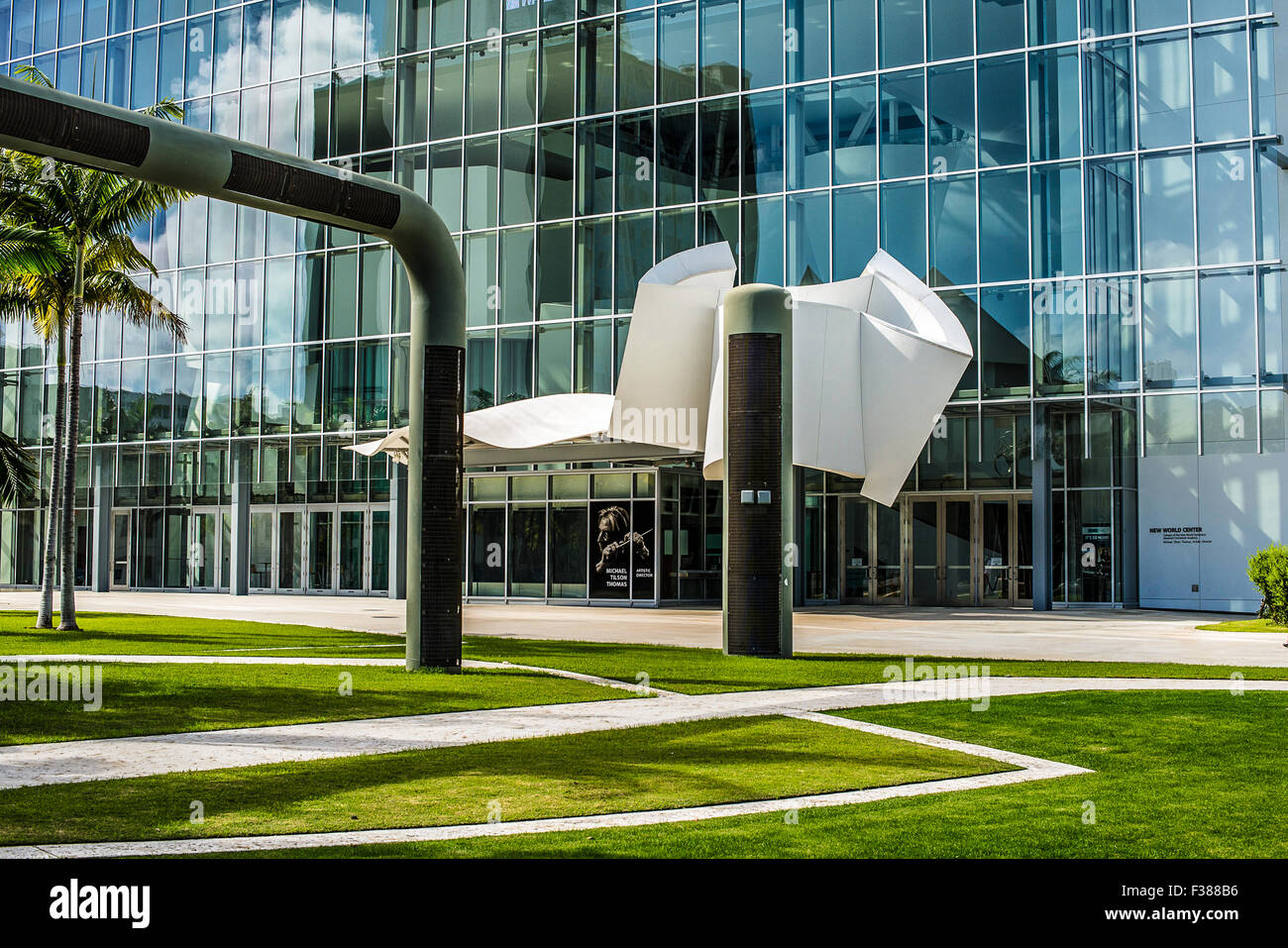 Florida Miami Beach New World Center, Concert Hall Stock Photo - Alamy