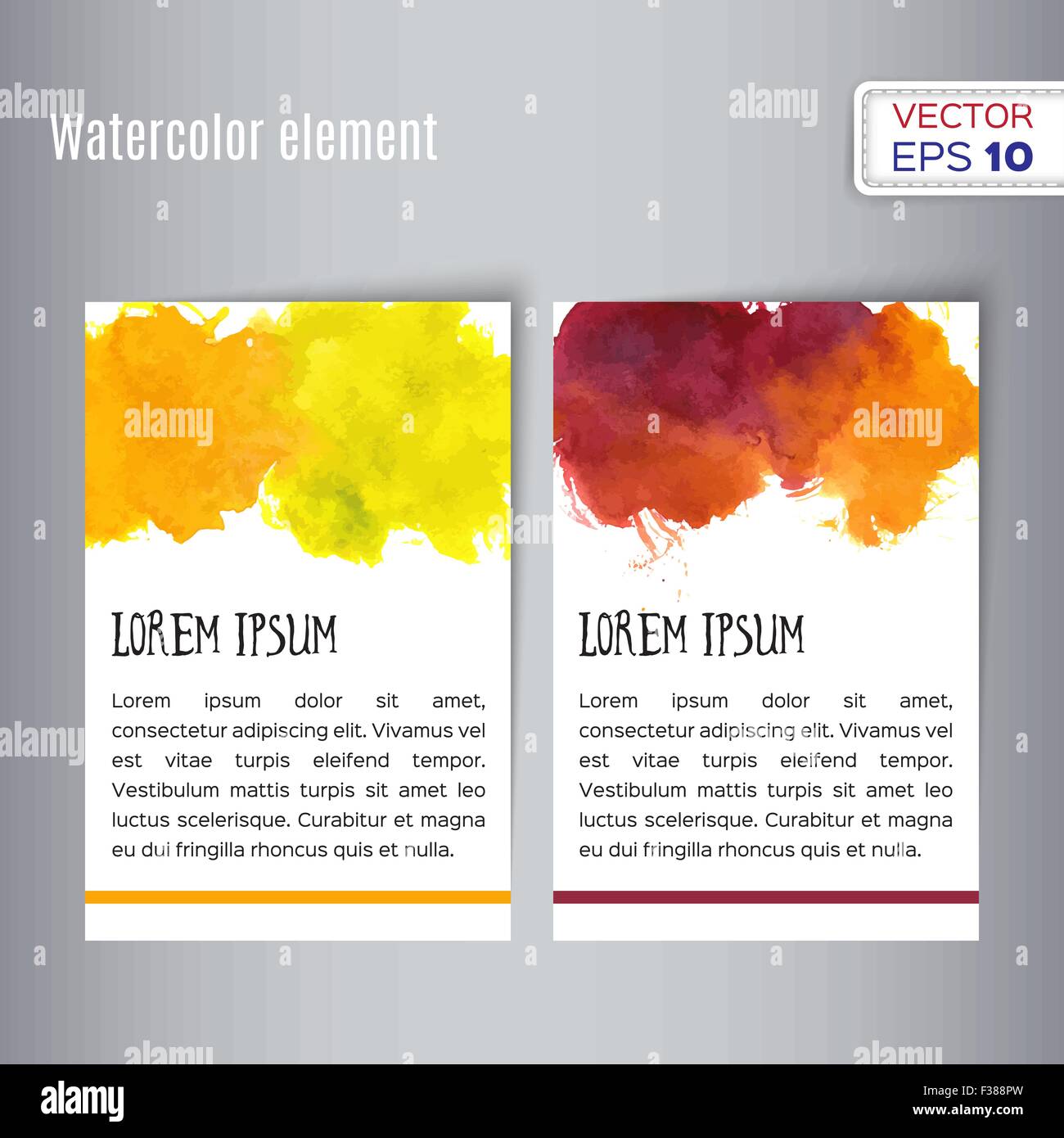 Hand drawn watercolor card Stock Vector Image & Art - Alamy