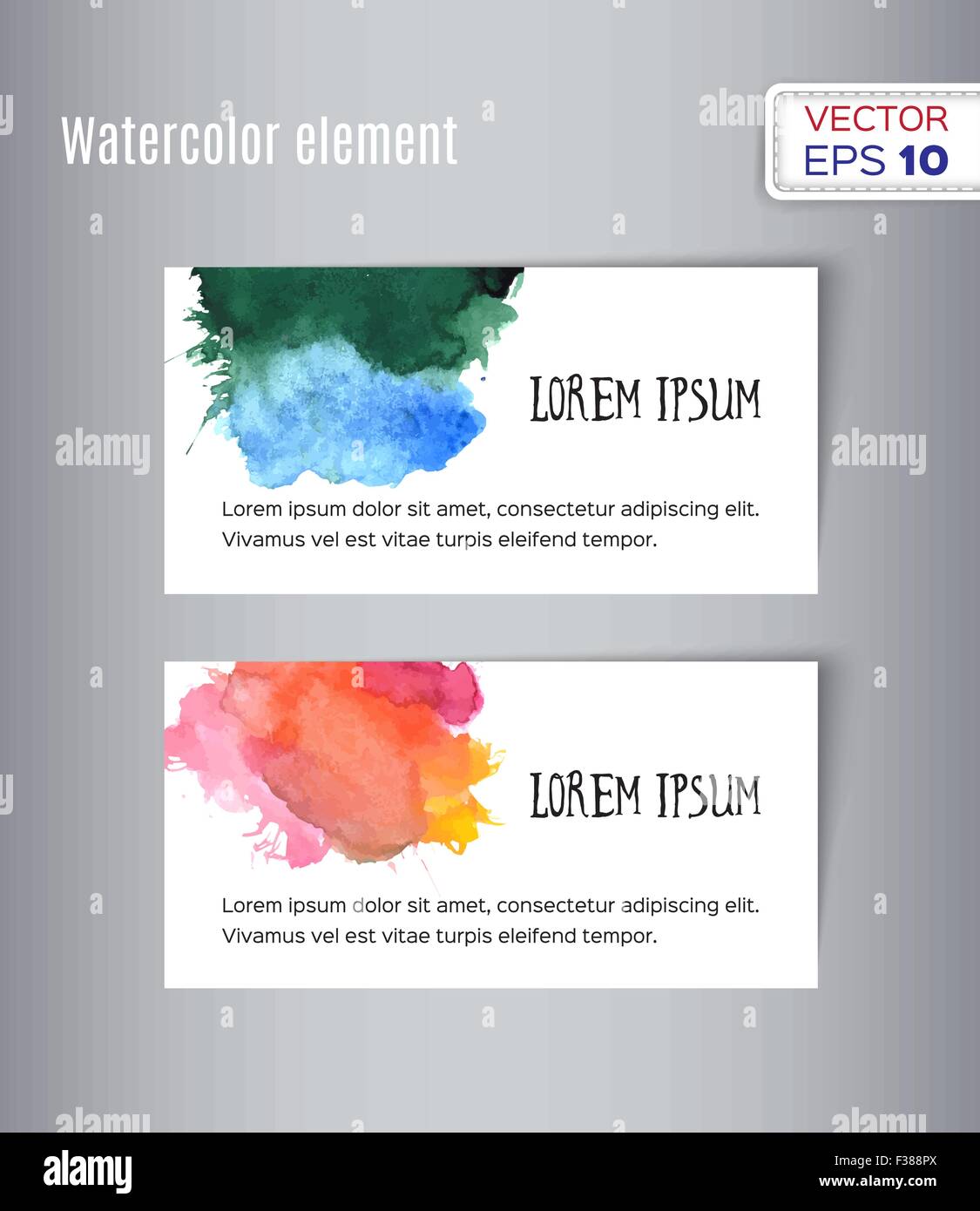 Hand drawn watercolor card Stock Vector Image & Art - Alamy