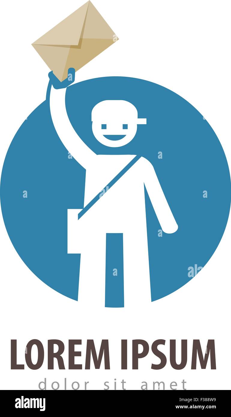 mail vector logo design template. postman or delivery icon Stock Vector ...