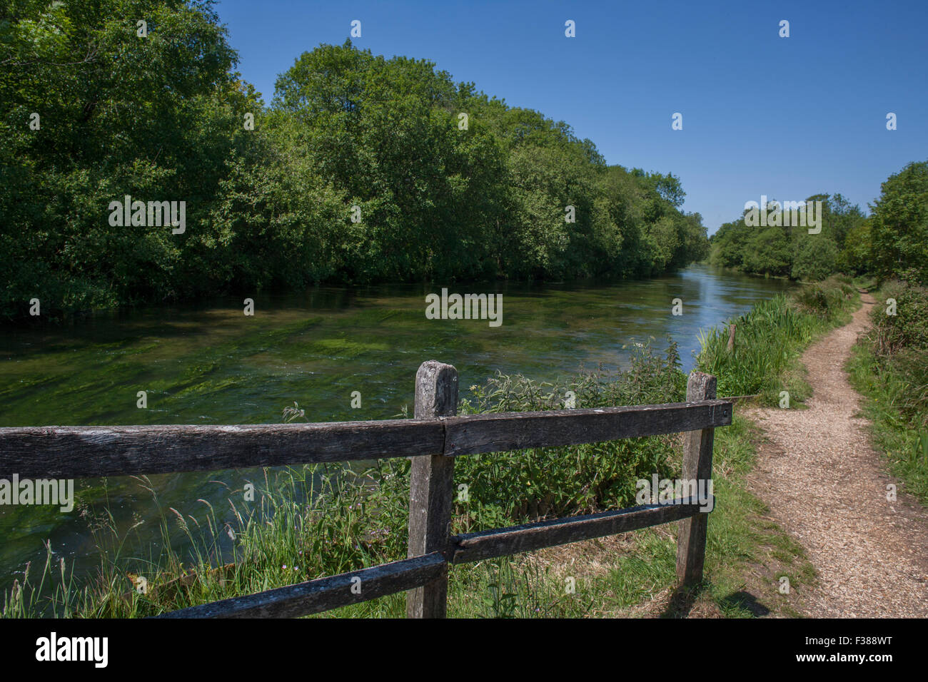 The River Itchen flows from mid-Hampshire to join with Southampton ...