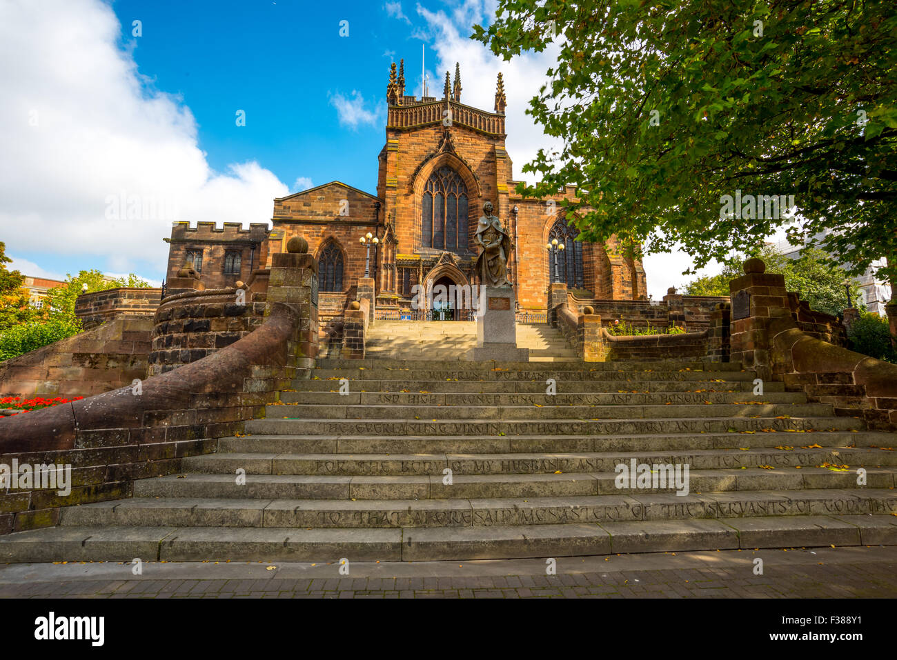 The steps leading up to the entrance of St Peters Church Wolverhampton ...