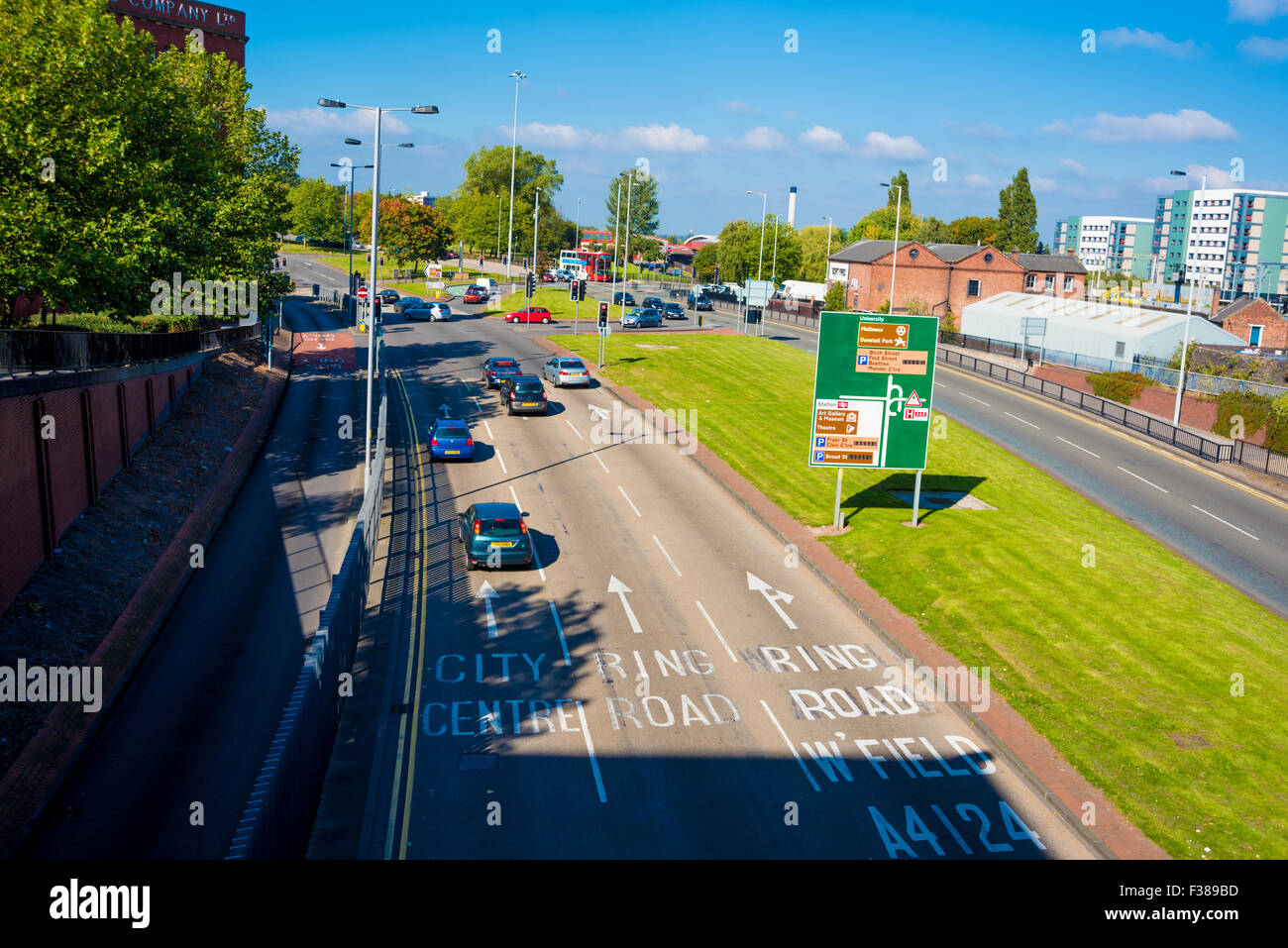 Wolverhampton Ring road West midlands UK Stock Photo - Alamy
