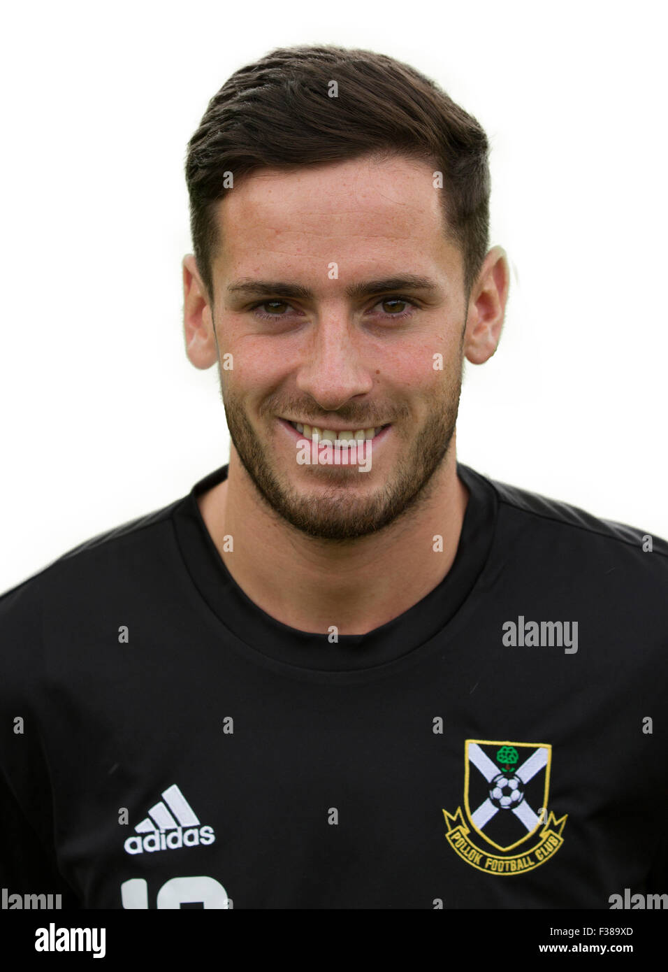 White background profile images of Allan MacKenzie of Pollok Football ...