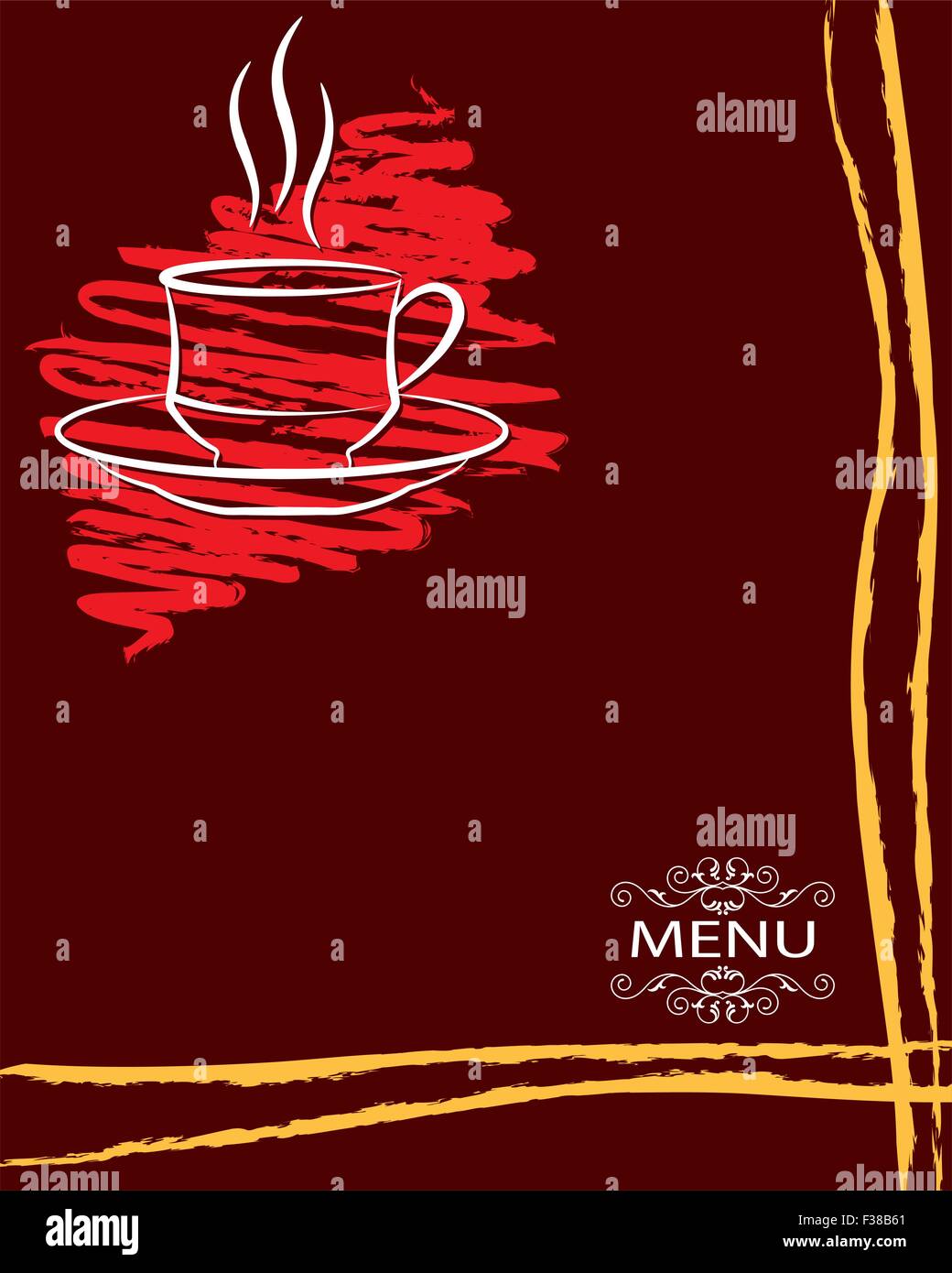 Menu Card Design Template Vector Art Stock Vector Image & Art - Alamy