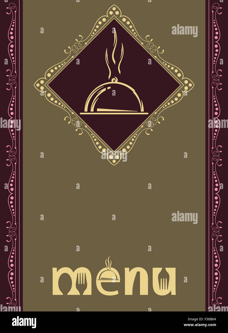 Menu Card Design Template Vector Art Stock Vector Image & Art - Alamy