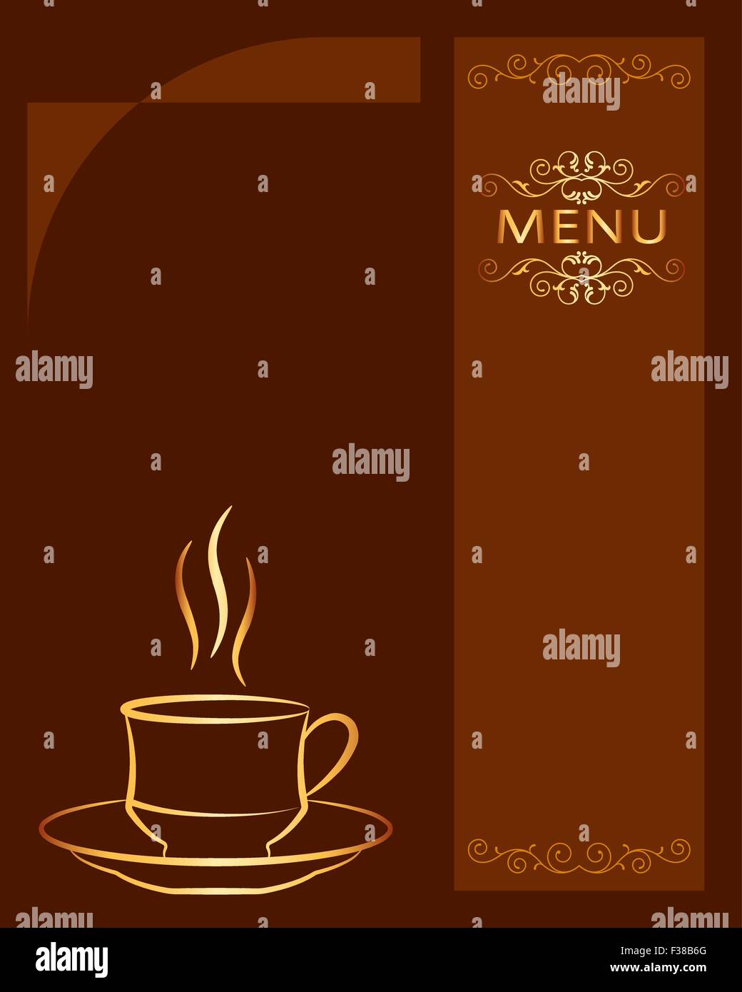 Coffee Menu Card Design Template Vector Art Stock Vector Image & Art ...