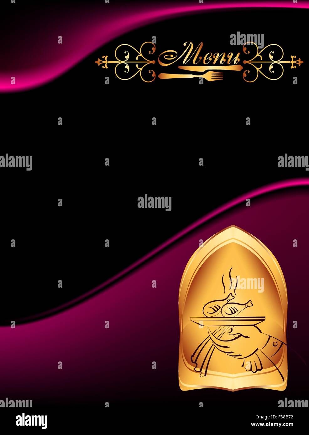 Menu Card Design Template Vector Art Stock Vector Image & Art - Alamy