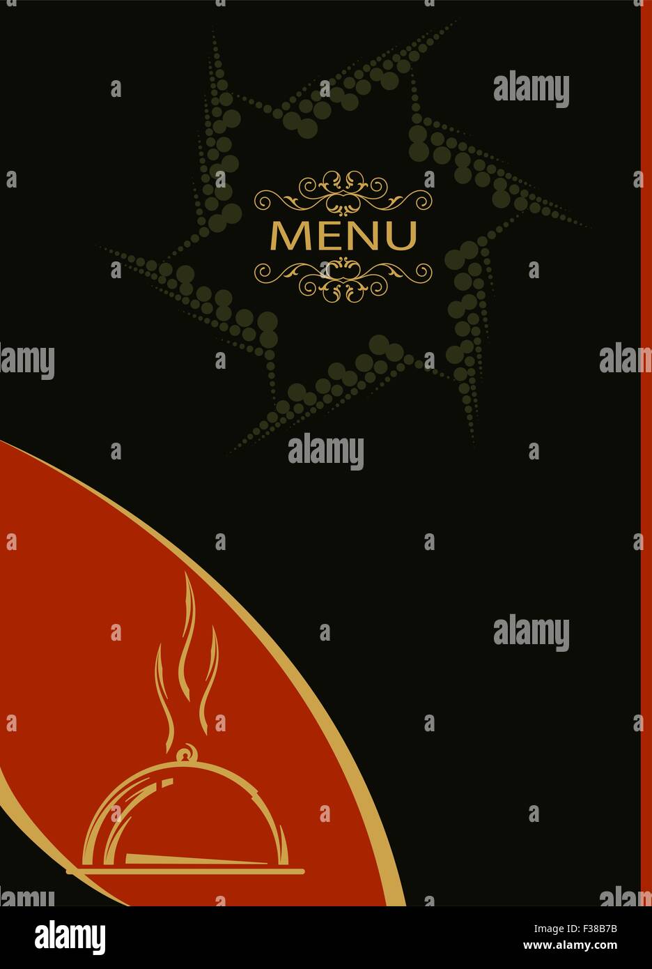 Menu Card Design Template Vector Art Stock Vector Image & Art - Alamy