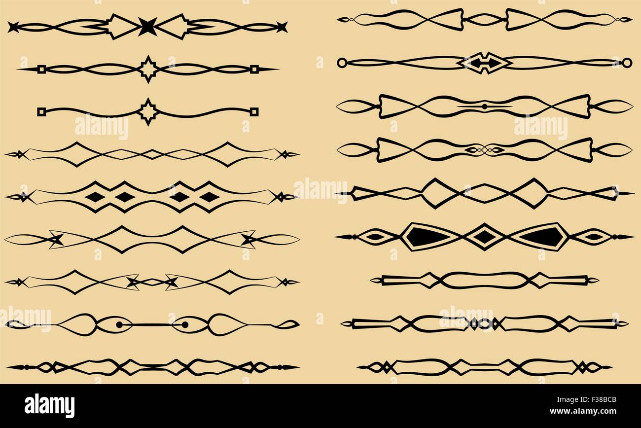 Text Divider Ornamental Design Vector Art Stock Vector Image & Art - Alamy