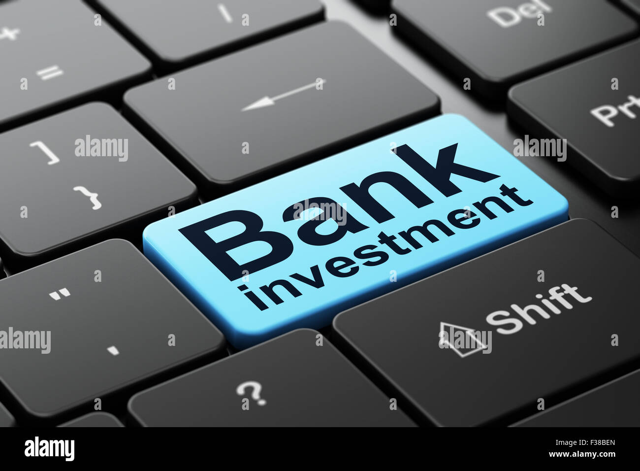 Money concept: Bank Investment on computer keyboard background Stock ...