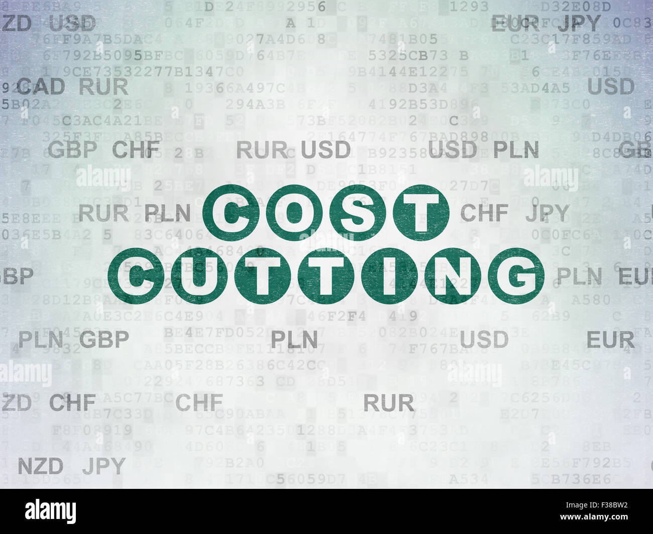 Business concept: Cost Cutting on Digital Paper background Stock Photo ...