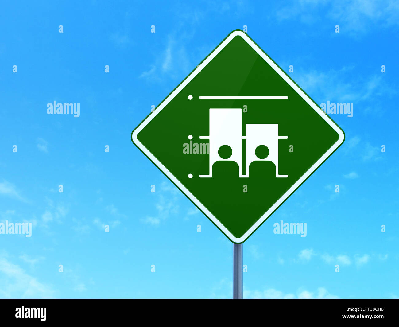 Political concept: Election on road sign background Stock Photo - Alamy