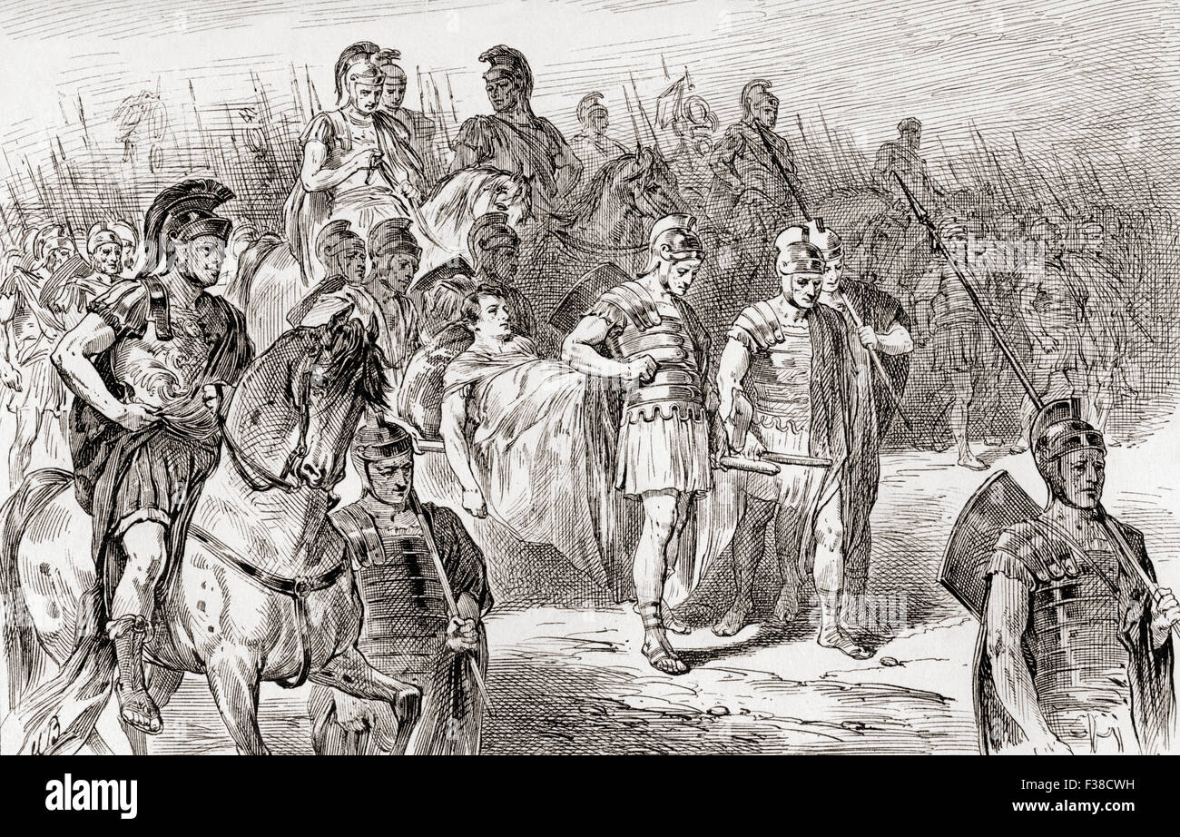 A scene from William Shakespeare's play Antony and Cleopatra. Act III ...