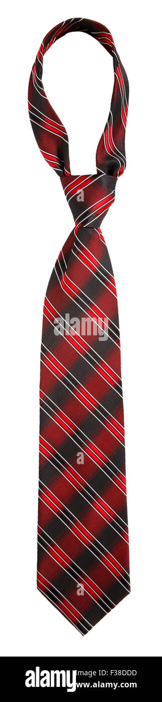 Red tie isolated on white background Stock Photo - Alamy