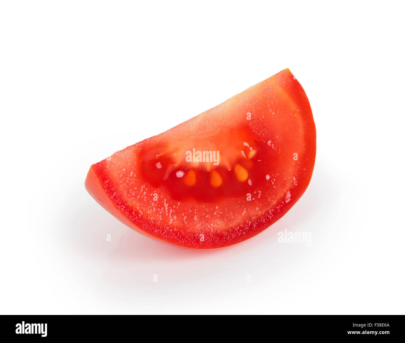 Fresh tomato slice isolated on white background Stock Photo - Alamy