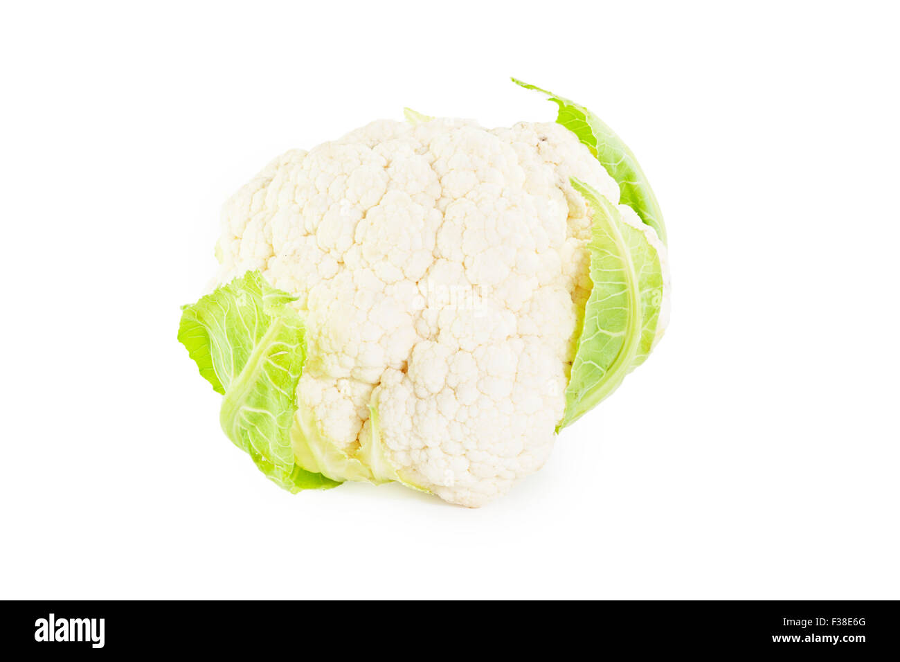 Cauliflower isolated on white background Stock Photo - Alamy