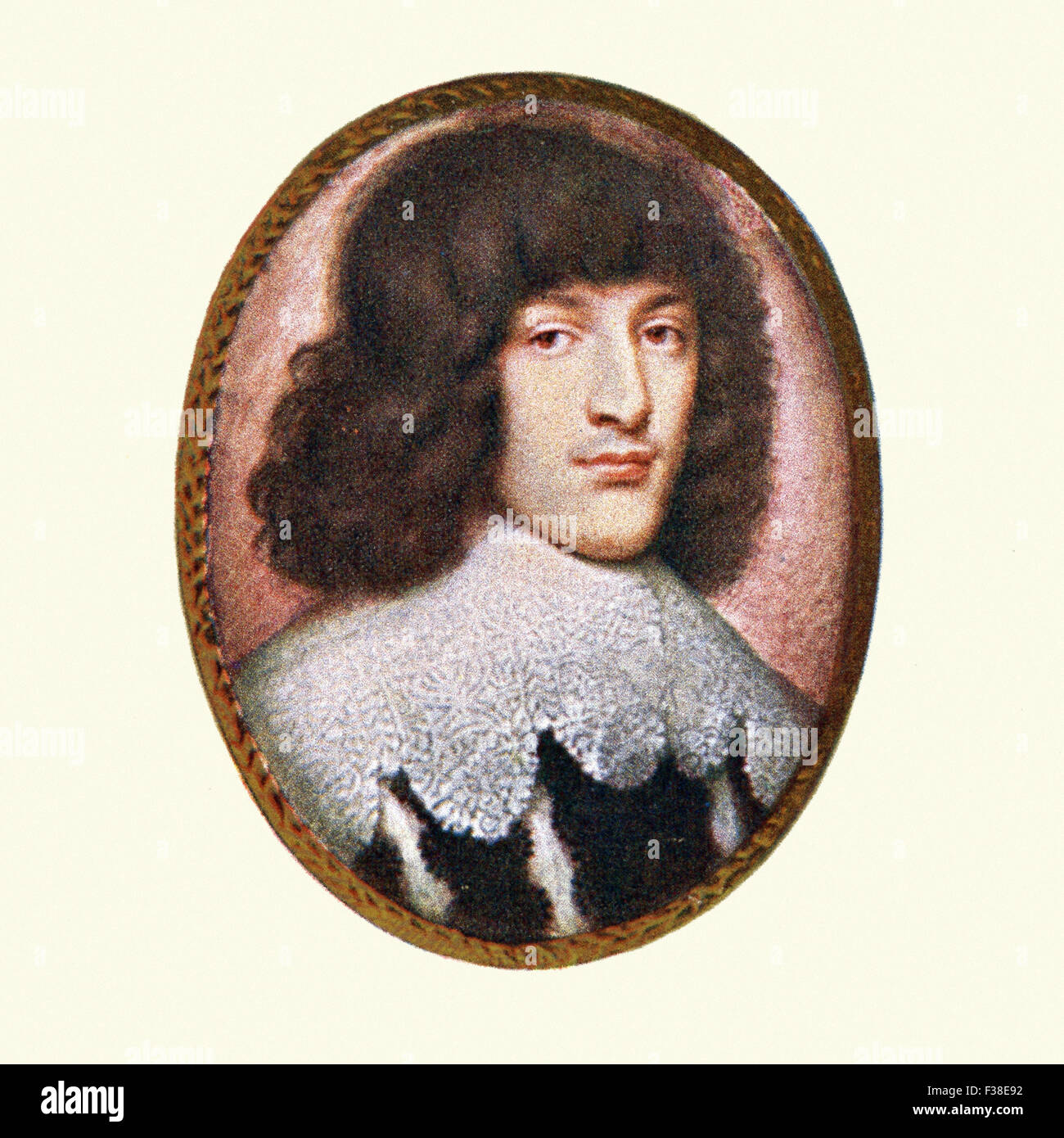 Vintage colour print after Peter Oliver of Charles I Louis, Elector ...