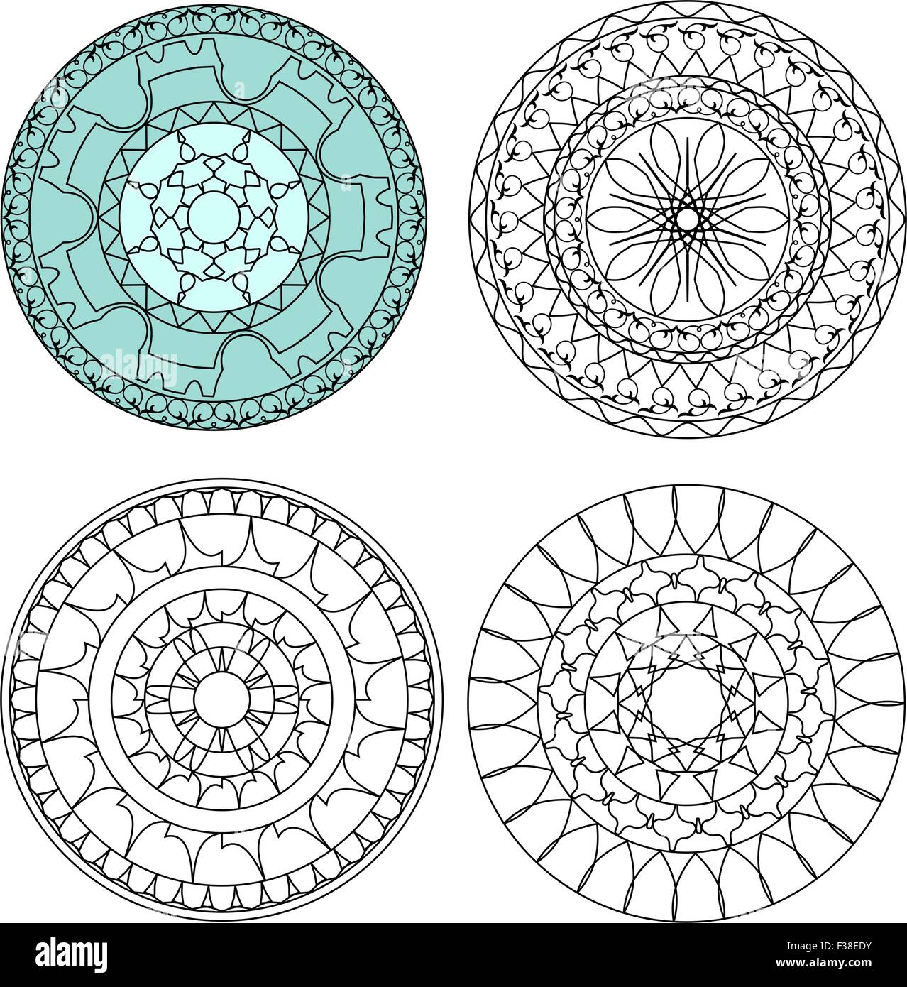 Circular Ornamental Design Vector Art Stock Vector Image & Art - Alamy