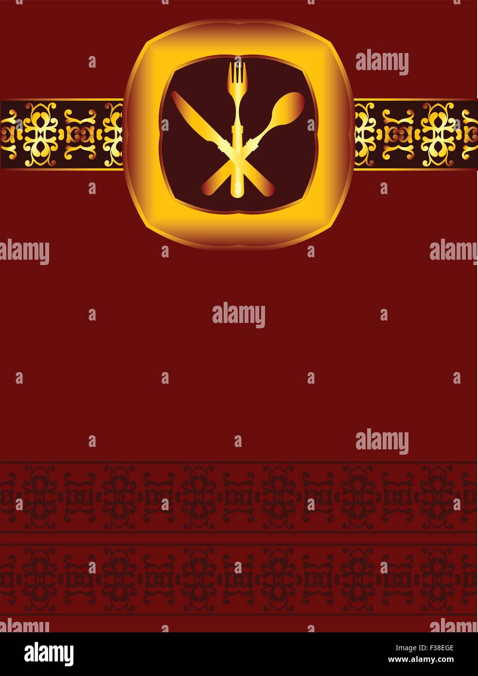 Menu Card Design Template Vector Art Stock Vector Image & Art - Alamy