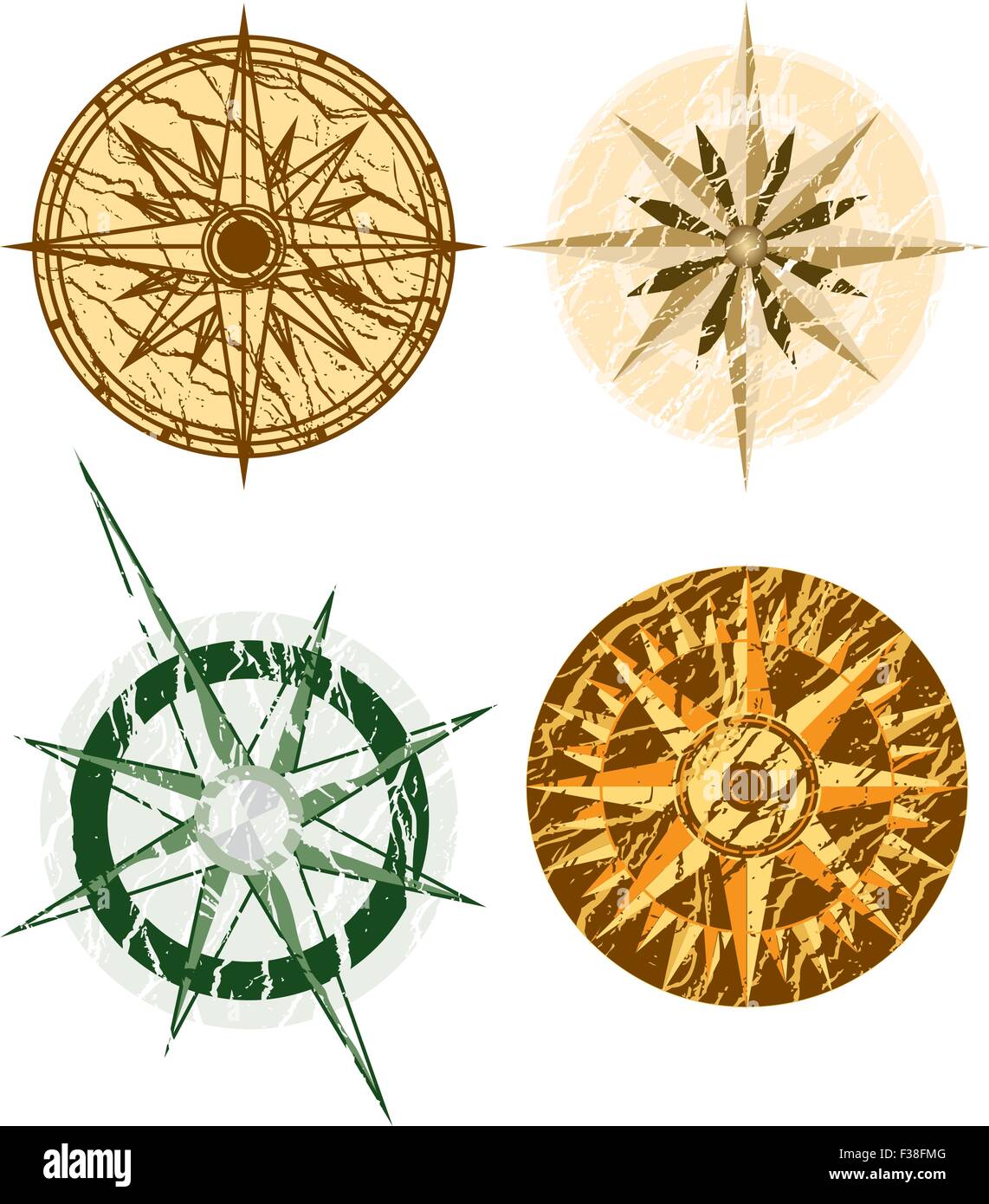 Four points of the compass Stock Vector Images - Alamy