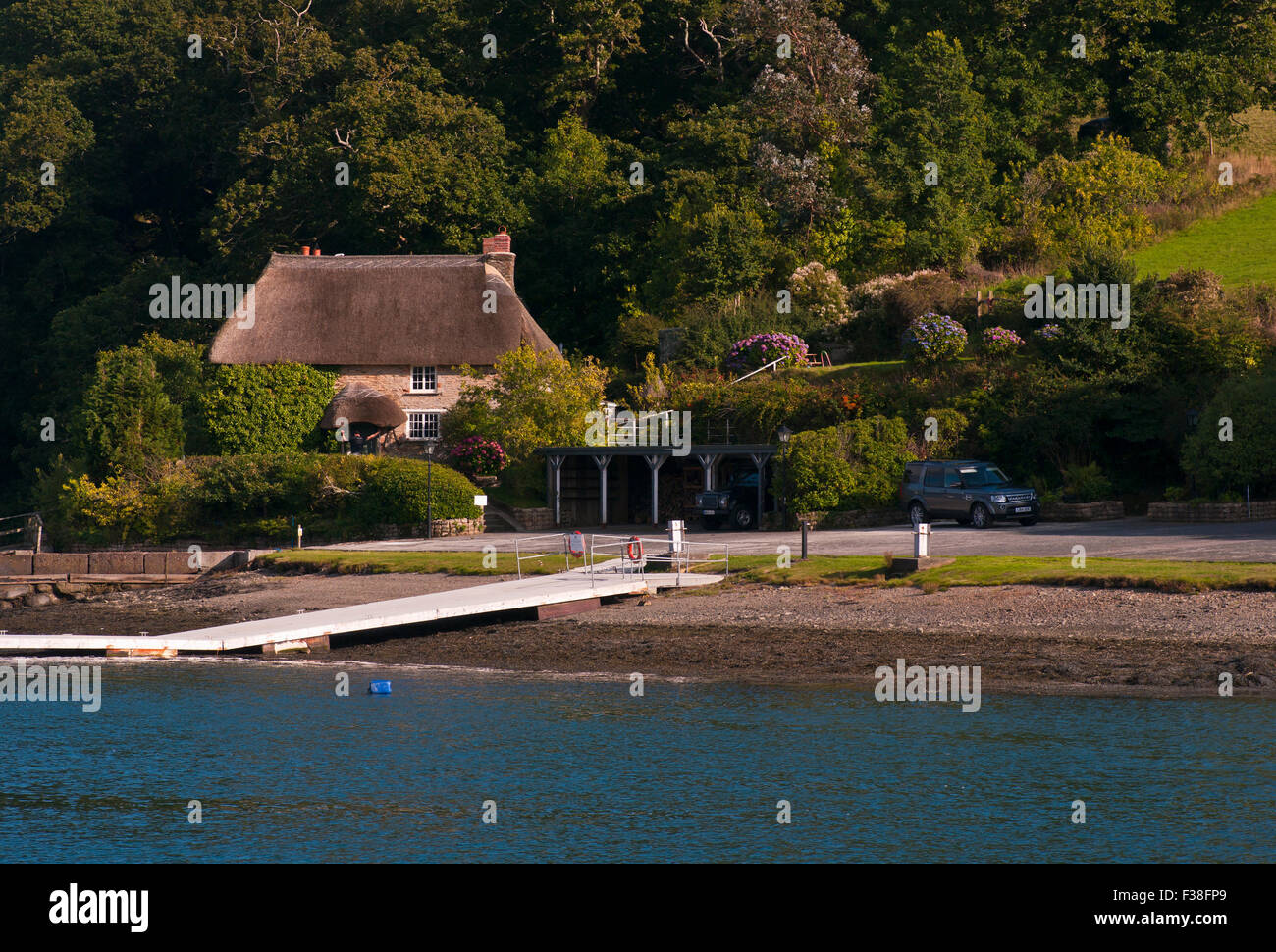 Smugglers Cottage On The Roseland peninsula Cornwall England UK Stock ...