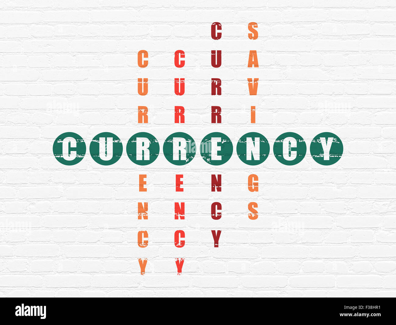 Currency concept: Currency in Crossword Puzzle Stock Photo - Alamy