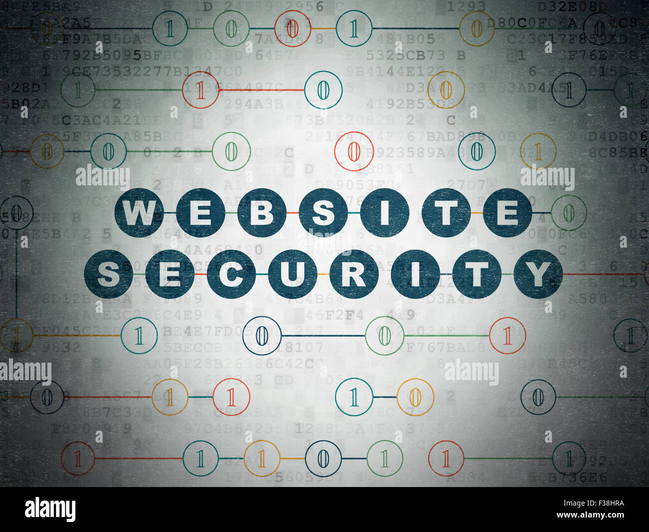 Safety concept: Website Security on Digital Paper background Stock ...