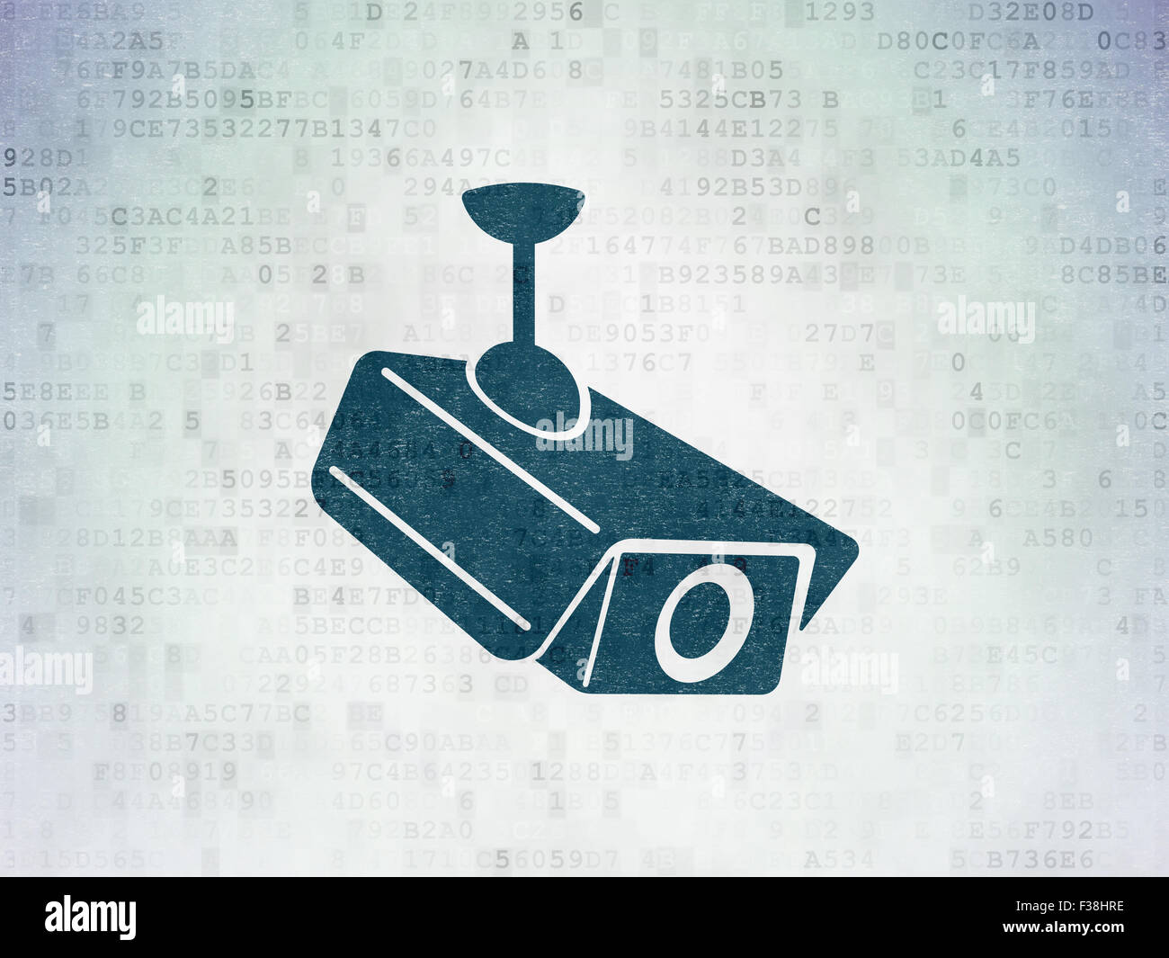 Privacy concept: Cctv Camera on Digital Paper background Stock Photo ...
