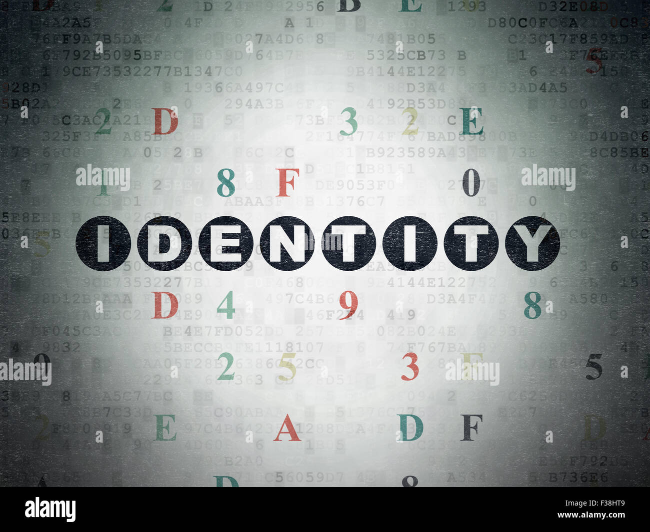 Security concept: Identity on Digital Paper background Stock Photo - Alamy