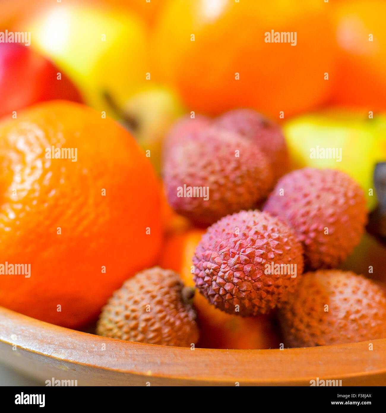 Litchi and other fruits prepared for New Year Stock Photo - Alamy