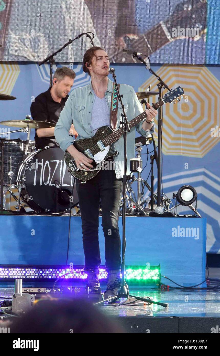 Hozier performs on the 'Good Morning America' Summer Concert Series at ...