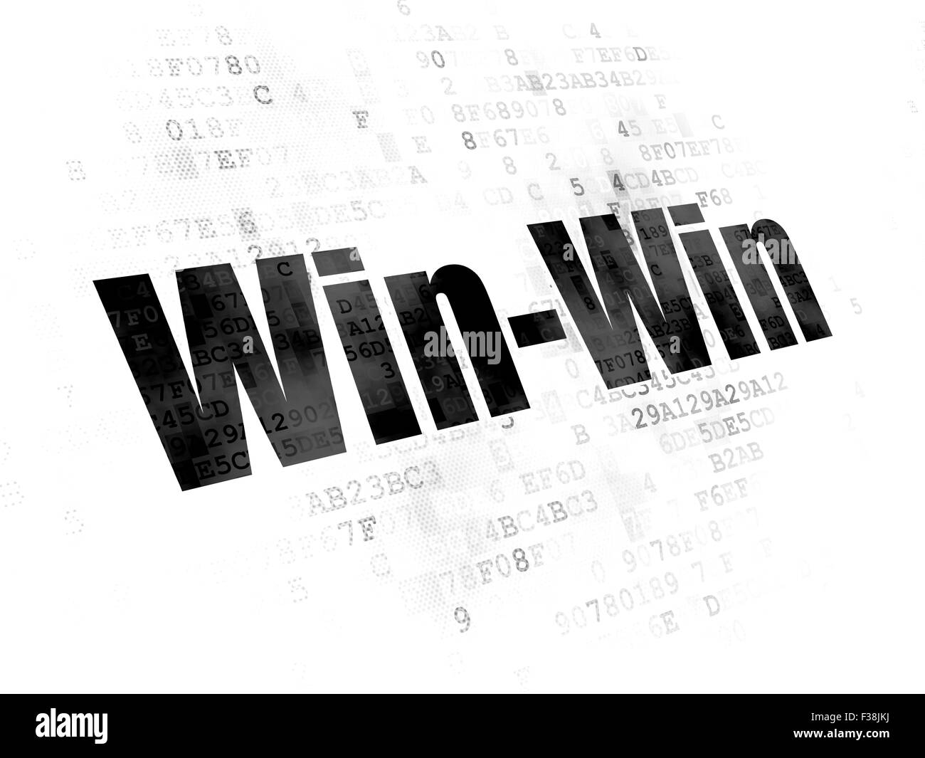Finance concept: Win-Win on Digital background Stock Photo - Alamy