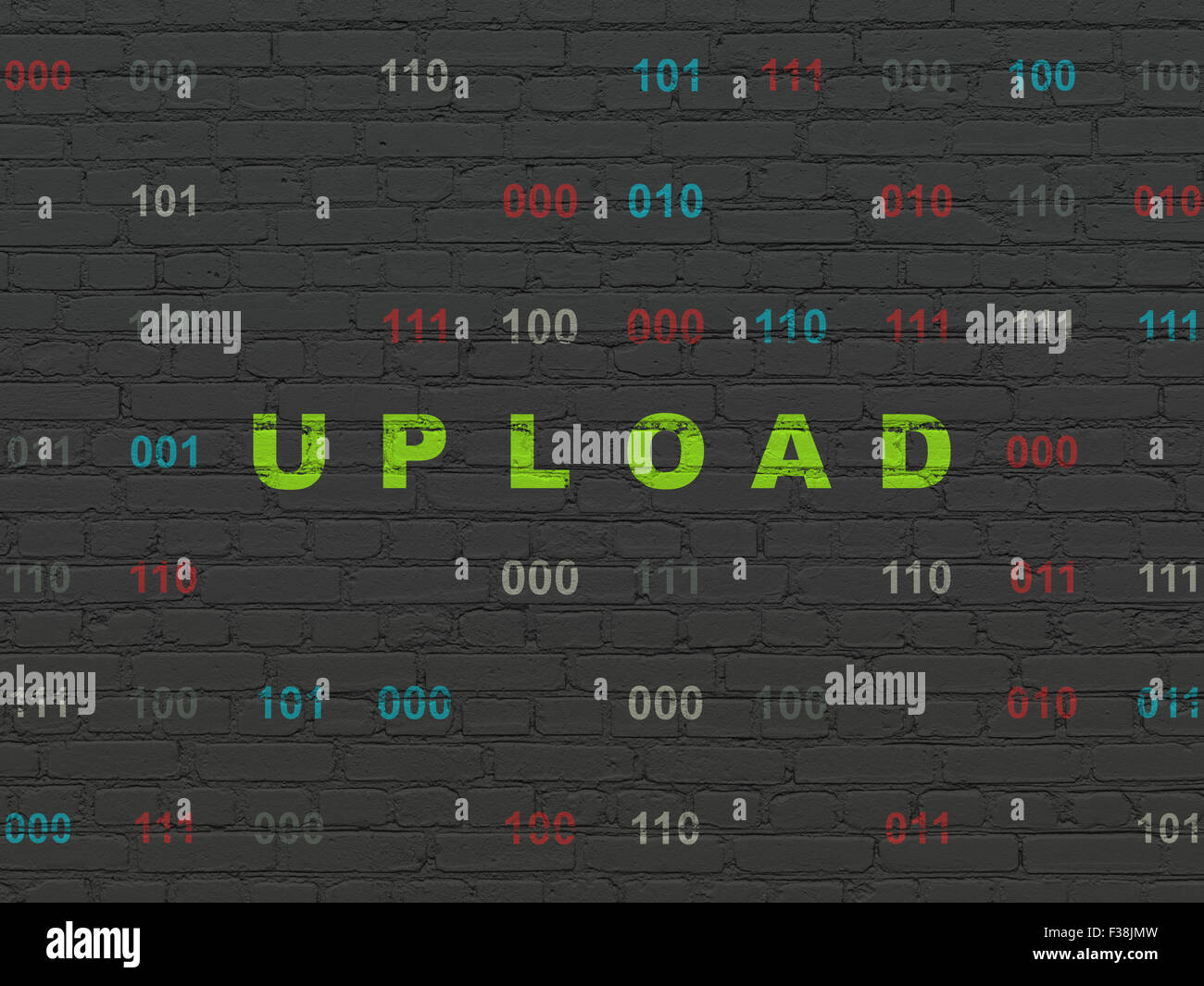 Web design concept: Upload on wall background Stock Photo - Alamy