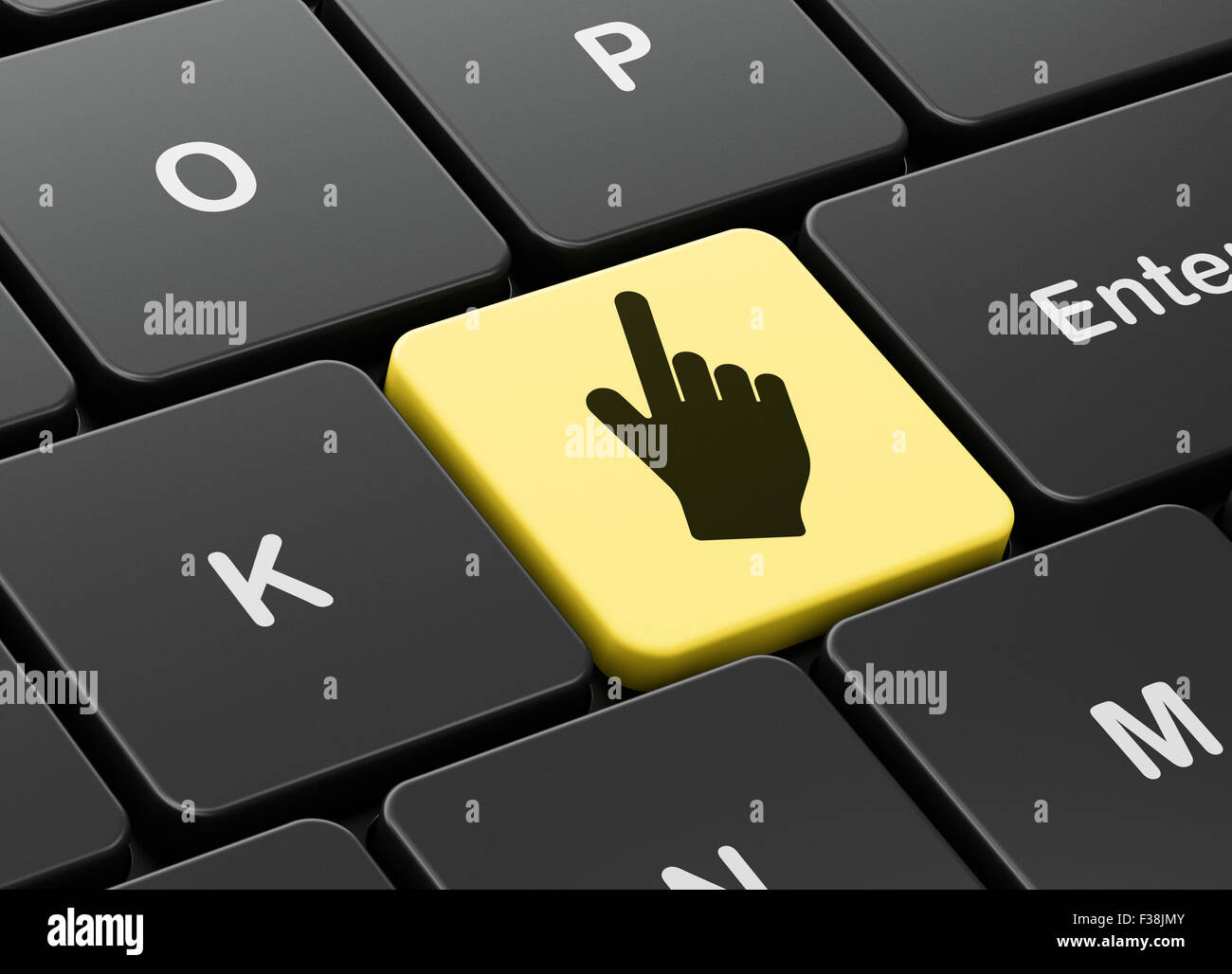 Web development concept: Mouse Cursor on computer keyboard background Stock Photo - Alamy