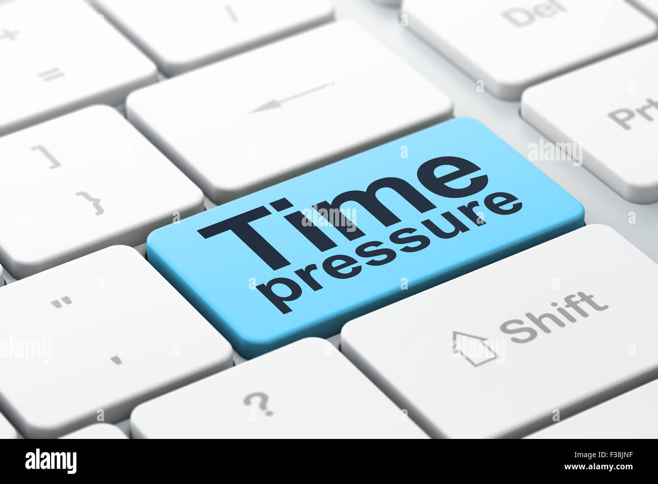 Timeline concept: Time Pressure on computer keyboard background Stock ...