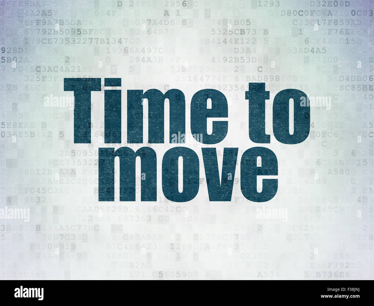 Timeline concept: Time to Move on Digital Paper background Stock Photo ...