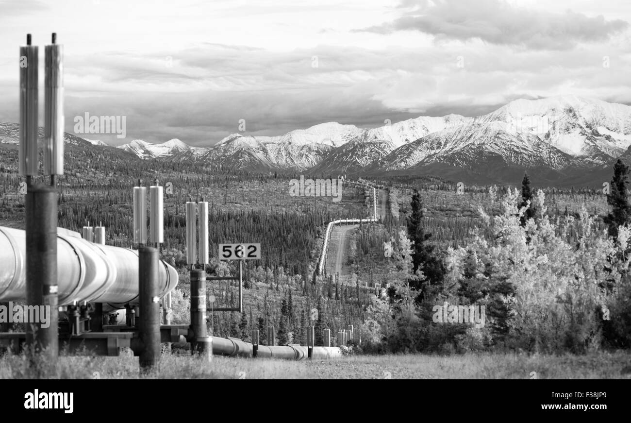 Trans alaska pipeline construction hi-res stock photography and images ...