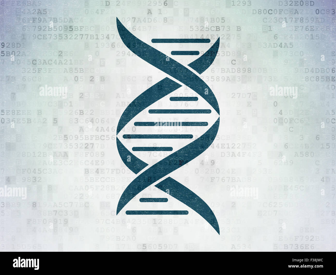 Science concept: DNA on Digital Paper background Stock Photo - Alamy