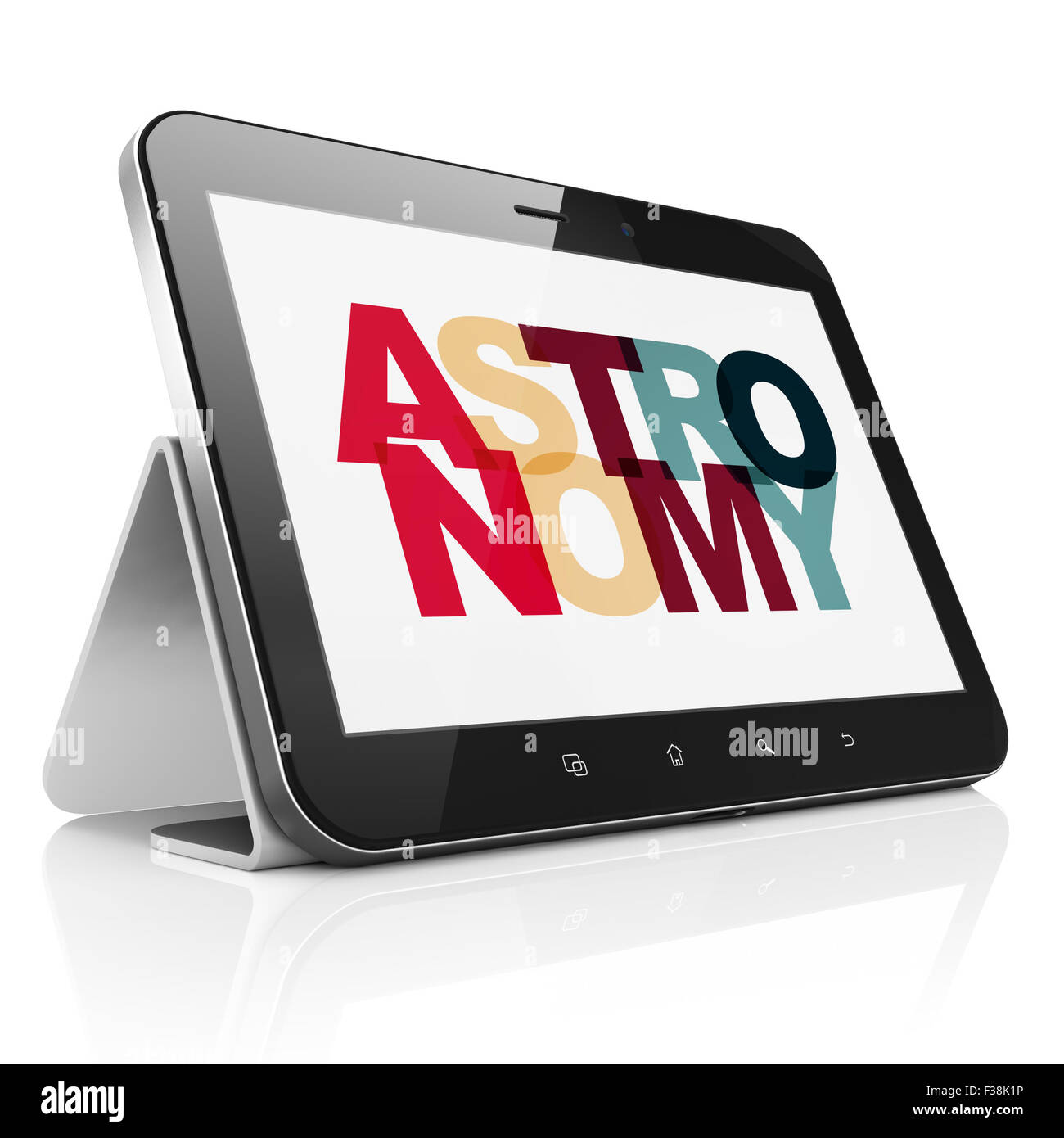 Science concept: Tablet Computer with Astronomy on display Stock Photo ...