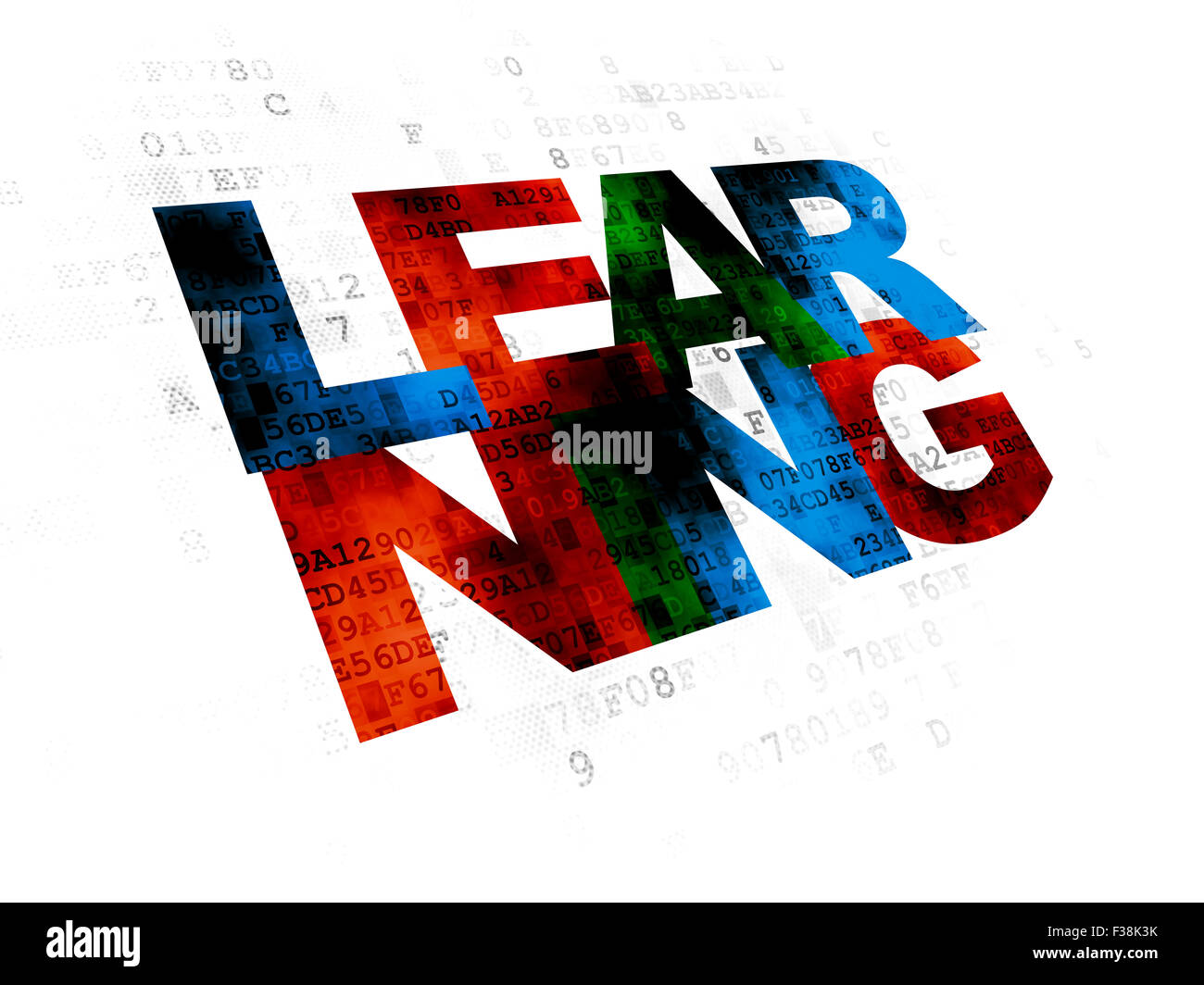 Learning concept: Learning on Digital background Stock Photo - Alamy