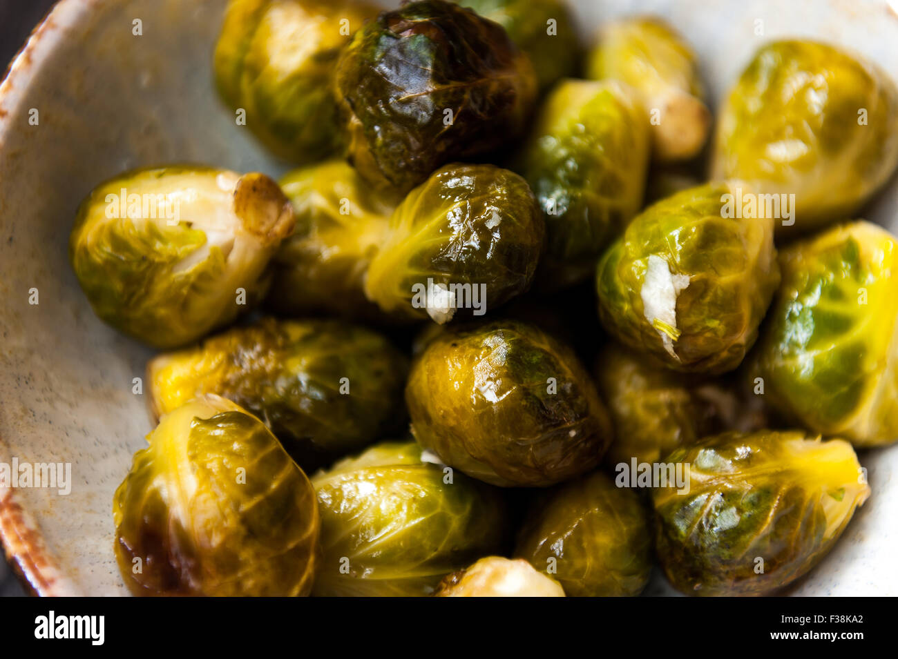 Roasted Brussels sprouts Stock Photo - Alamy