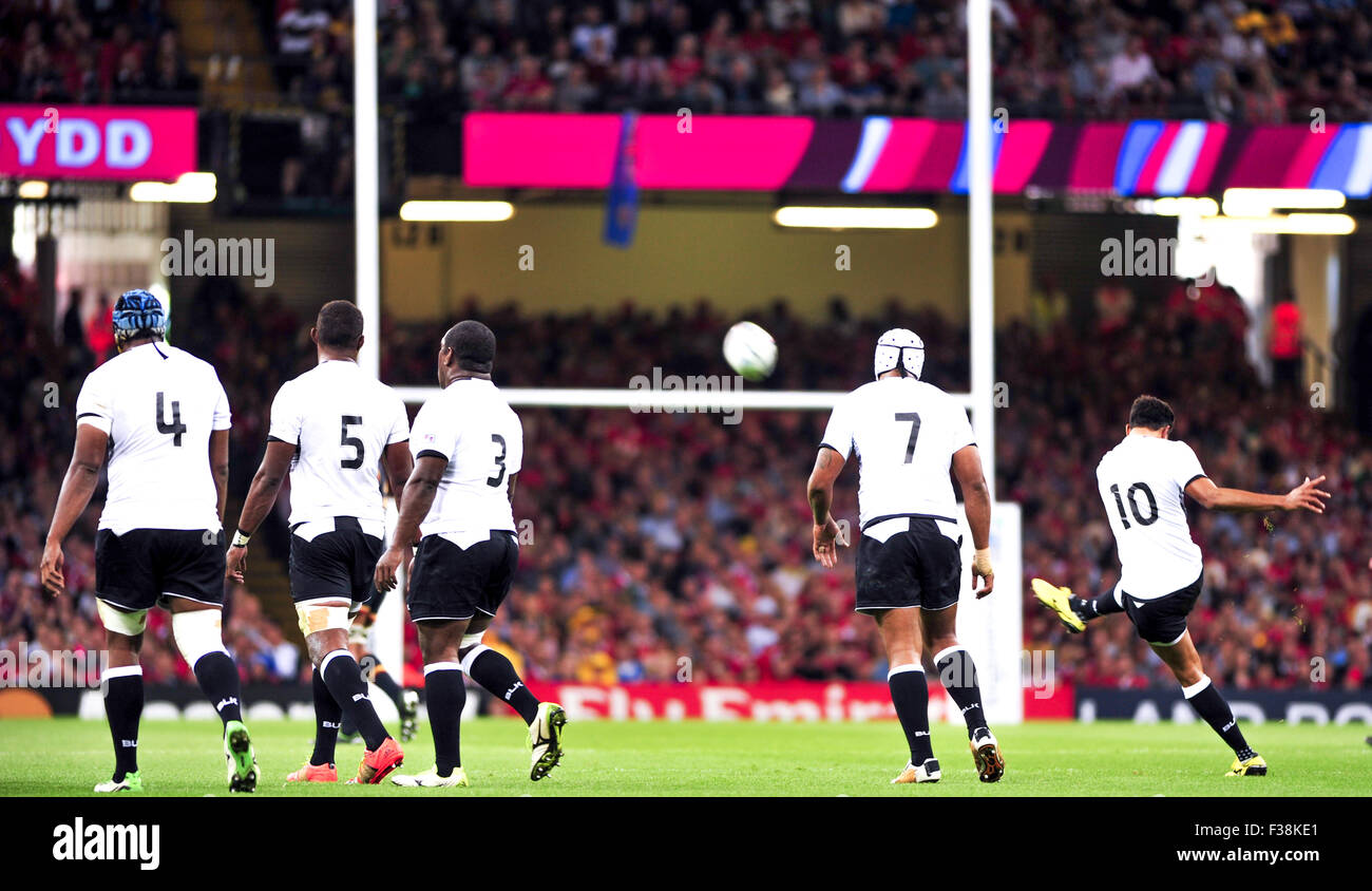 Cardiff, Wales, UK. 1st October, 2015. Wales vs Fiji, Millennium ...
