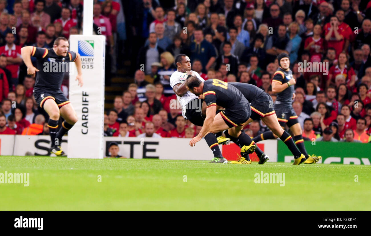 Cardiff, Wales, UK. 1st October, 2015. Wales vs Fiji, Millennium ...