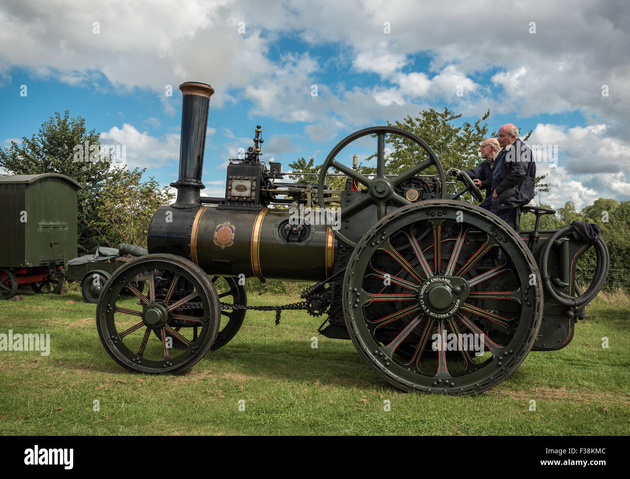 Vintage Steam Traction Locomotive Stock Photo - Alamy