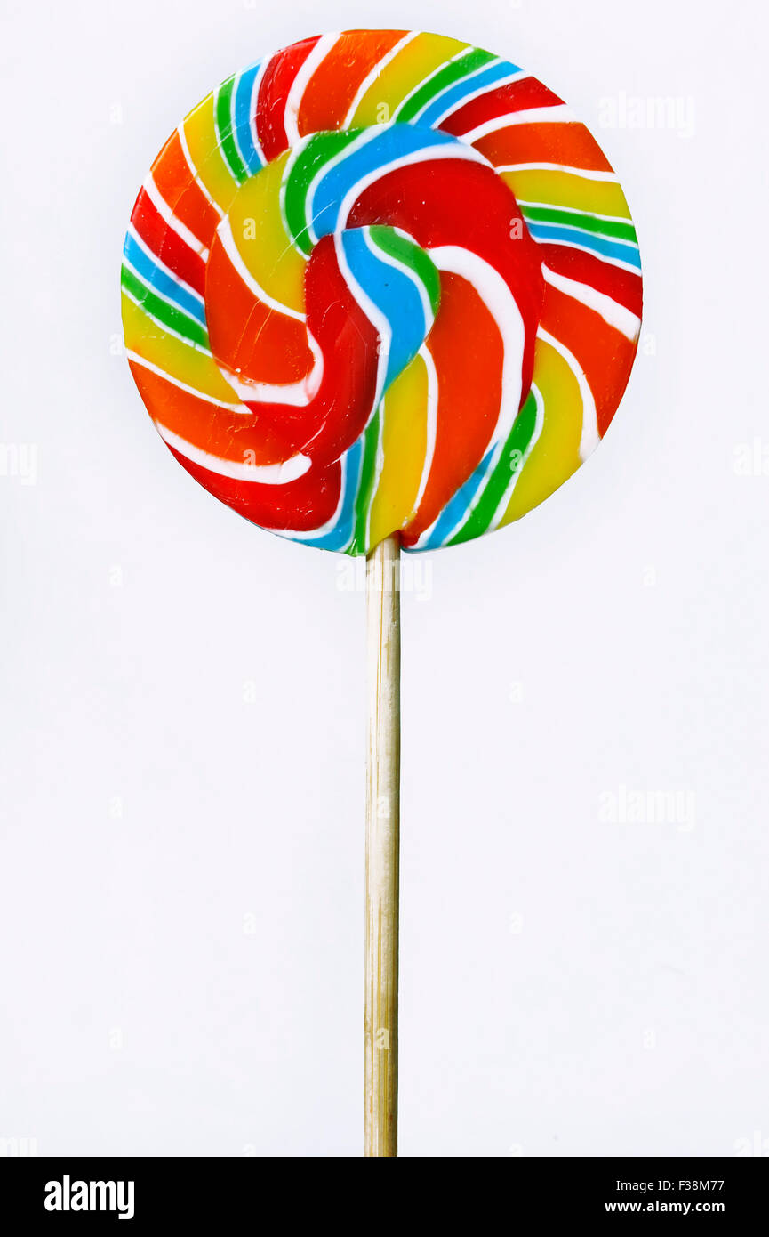 Lollipop isolated with white background Stock Photo - Alamy