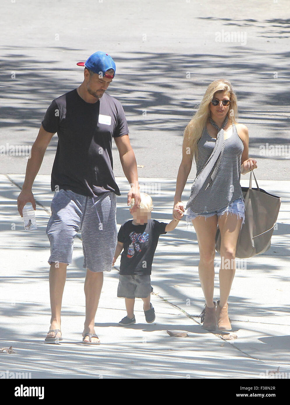 Fergie, Josh Duhamel and their son Axl Duhamel head out for a day ...