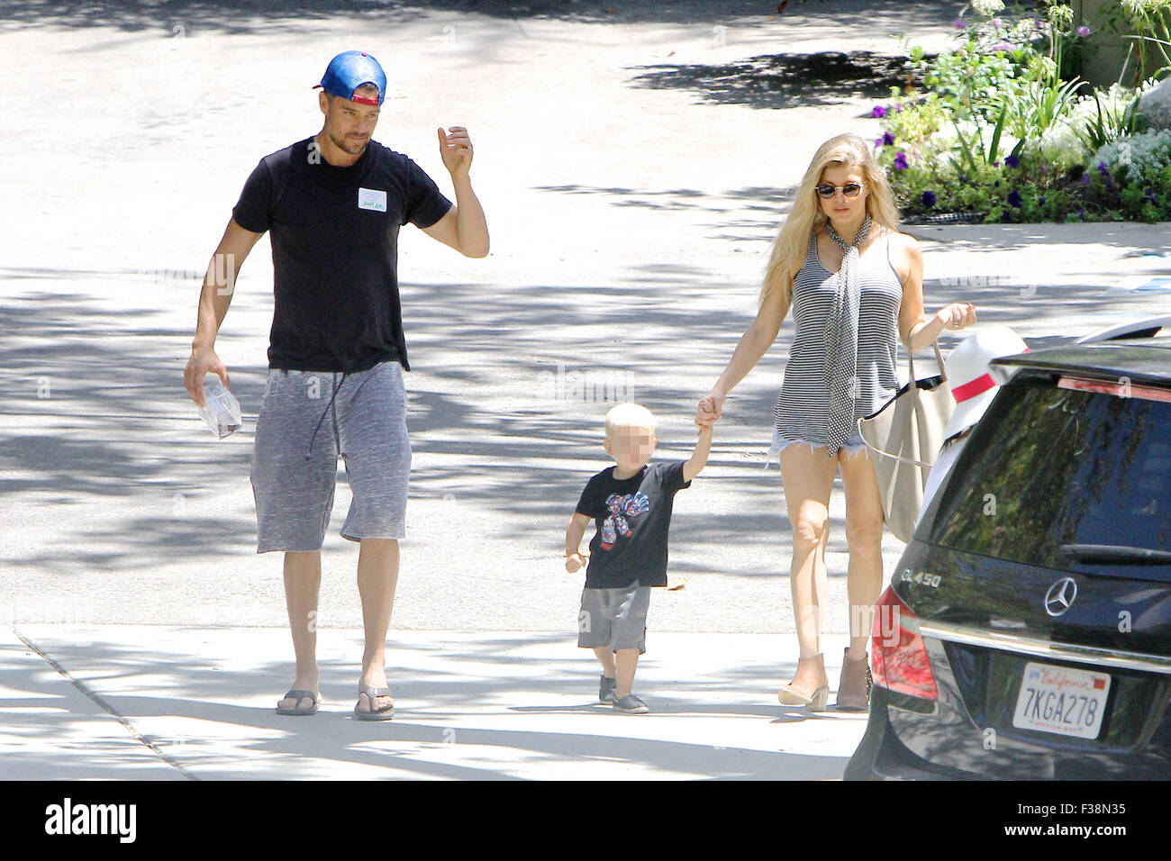 Fergie, Josh Duhamel and their son Axl Duhamel head out for a day ...