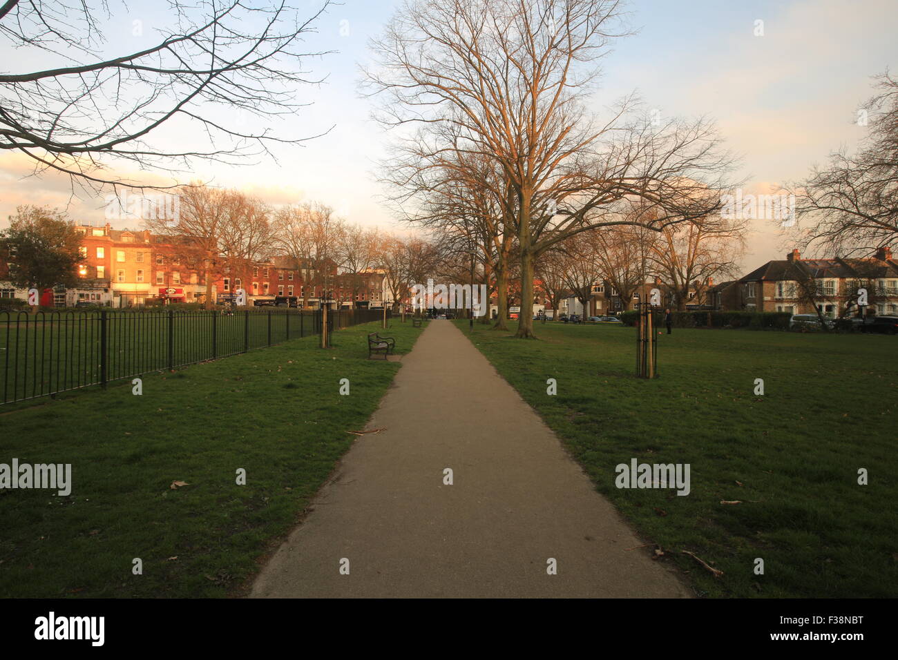 Fortune Green, West Hampstead at Sunset Stock Photo - Alamy